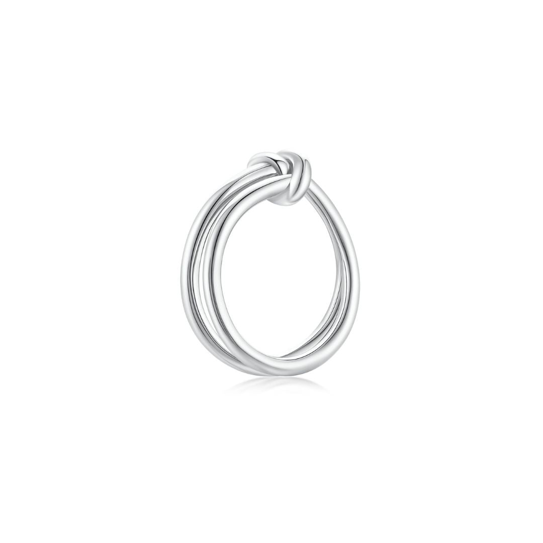 KNOT Alone® Double Ring (White Gold) – Eclat by Oui®