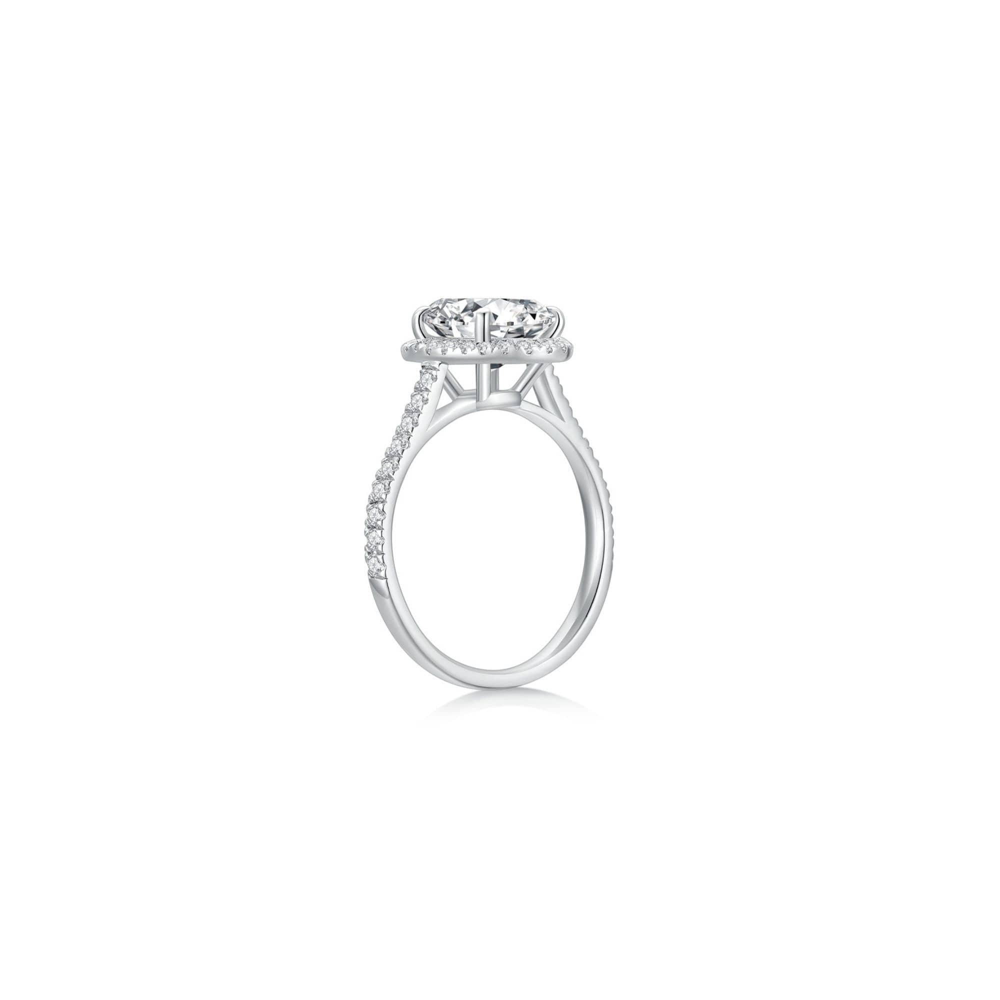 Maya Oval Halo Pave Ring – Eclat by Oui®