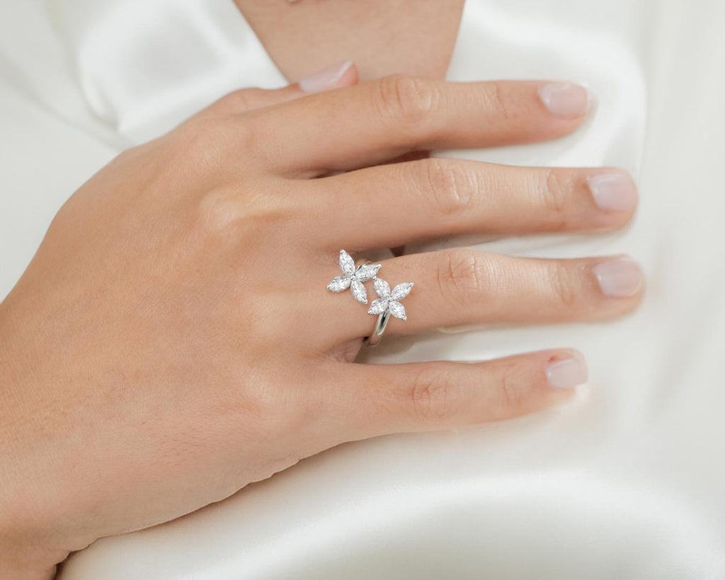 Double Cluster Marquise Collection – Eclat by Oui®